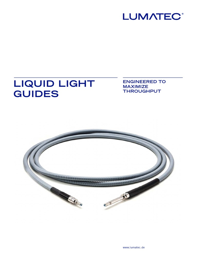 Liquid Light Guides by Lumatec GmbH | PDF | Optical Fiber | Ultraviolet