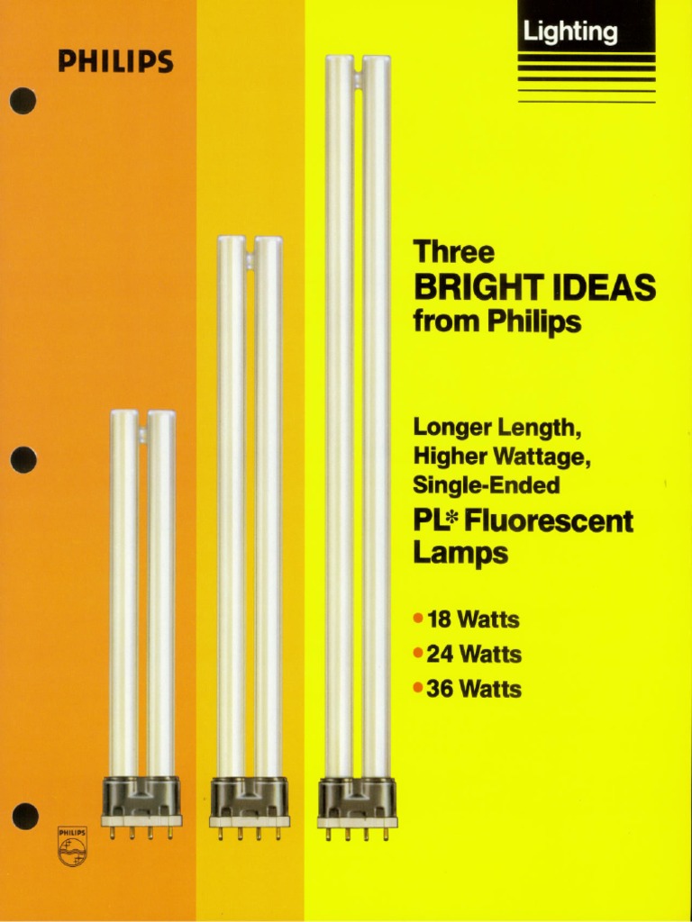 Philips PLL Long Compact Fluorescent Lamps Brochure 4-87 | PDF