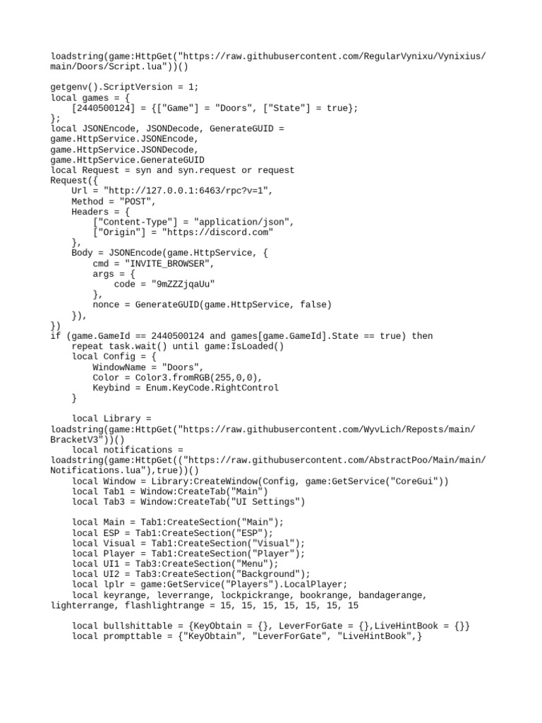 Optimize Doors script GUI and functions | PDF | Computer Engineering | Computer Science
