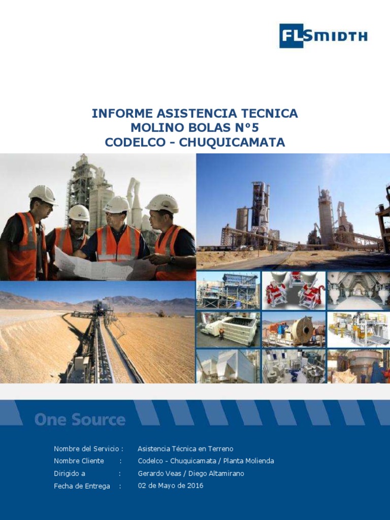 Informe Asistencia Codelco-Chuquicamata | PDF | Ingeniería mecánica