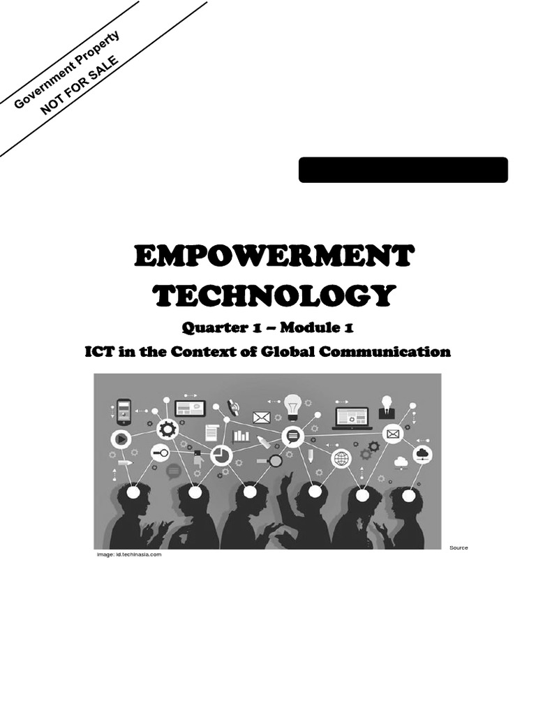 Empowerment Technology SHS - Q1 - Mod1 - ICT in The Context of Global Communication - Ver3 | PDF ...