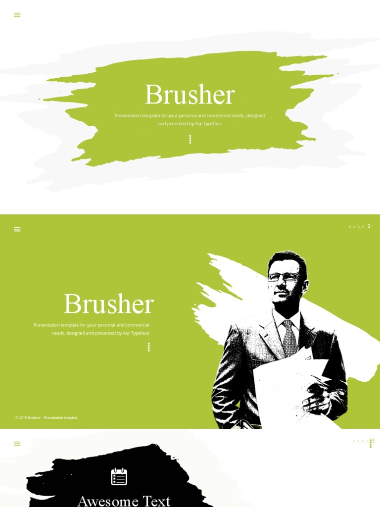 Brusher - Powerpoint Template | PDF