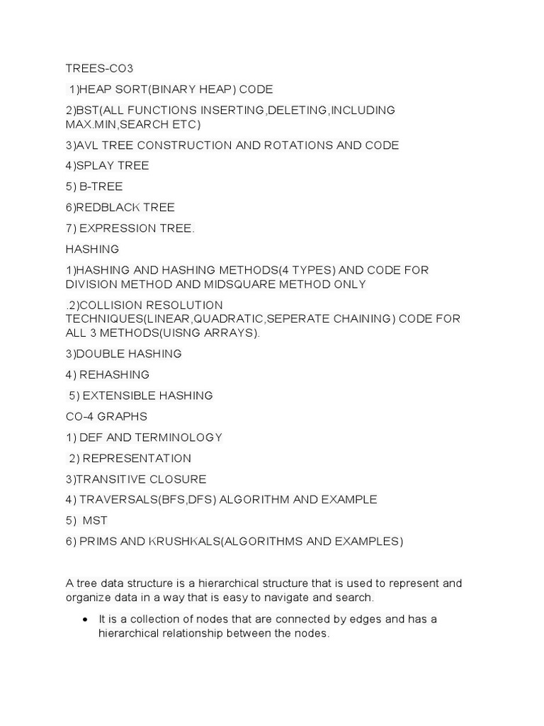 Trees | Download Free PDF | Theoretical Computer Science | Algorithms And Data Structures