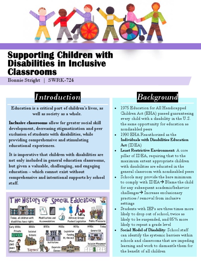 Inclusive Education Infographic | PDF | Inclusion (Education) | Disability