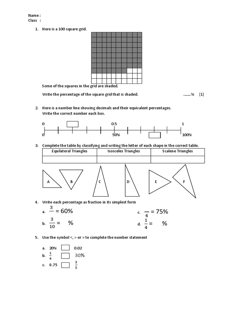 Soal Test Math p5 | PDF | Probability | Triangle