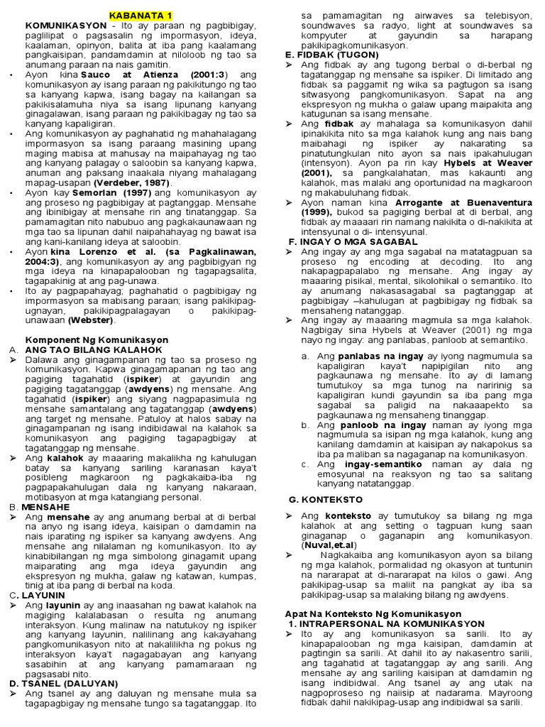 Kabanata 1 3 Fil 112 | PDF