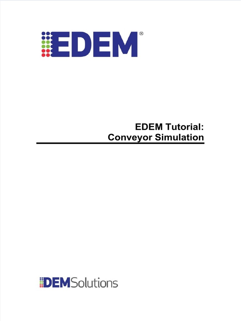 EDEM Tutorial - Conveyor Simulation | PDF | Copyright | Sphere