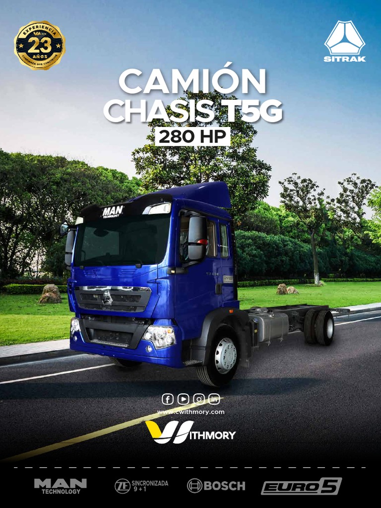 Camion Chasis T5G 280 HP | PDF | Eje | Camión