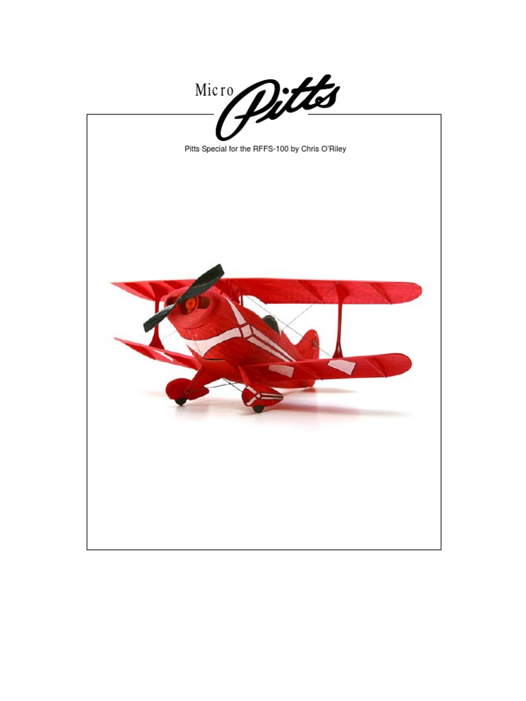 Micro. Pitts Special For The RFFS-100 by Chris O Riley | PDF | Aileron ...