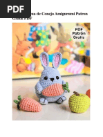 Liam Conejo Amigurumi Patron Gratis PDF | PDF | Amigurumi | Tejidos