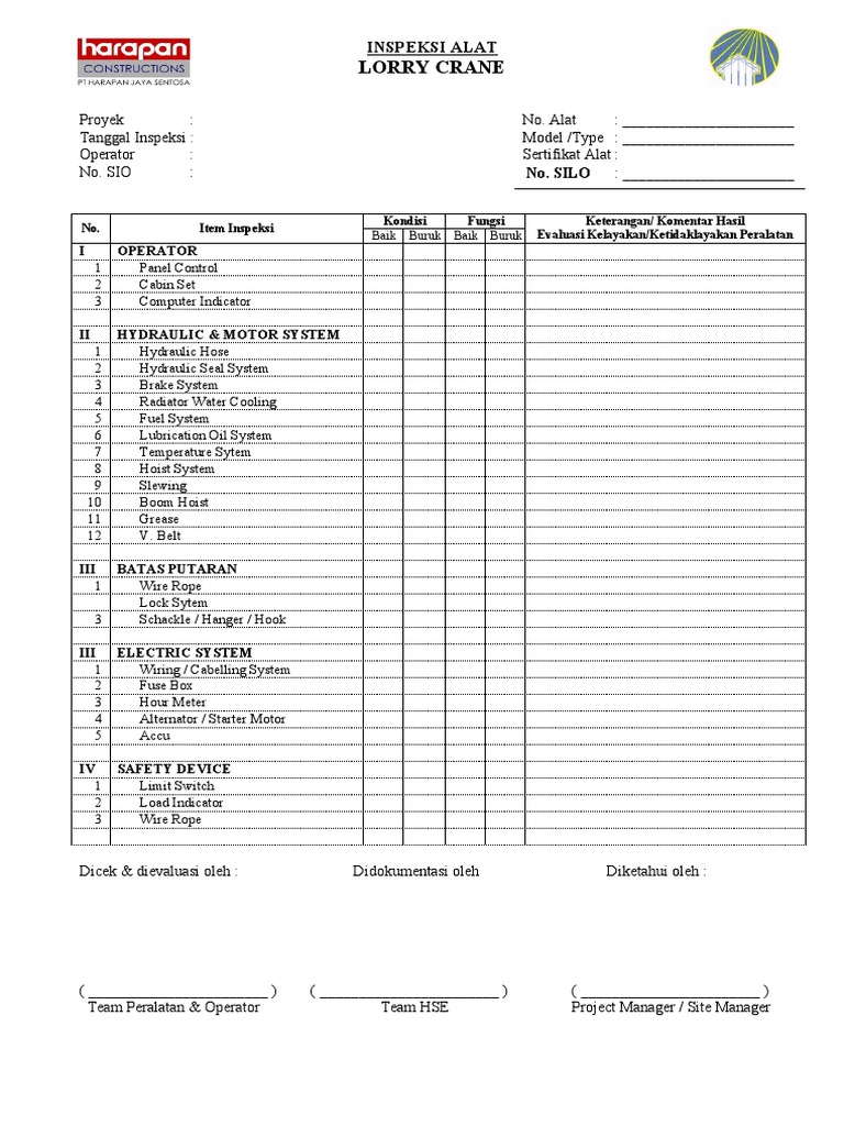 alat lorry crane | PDF