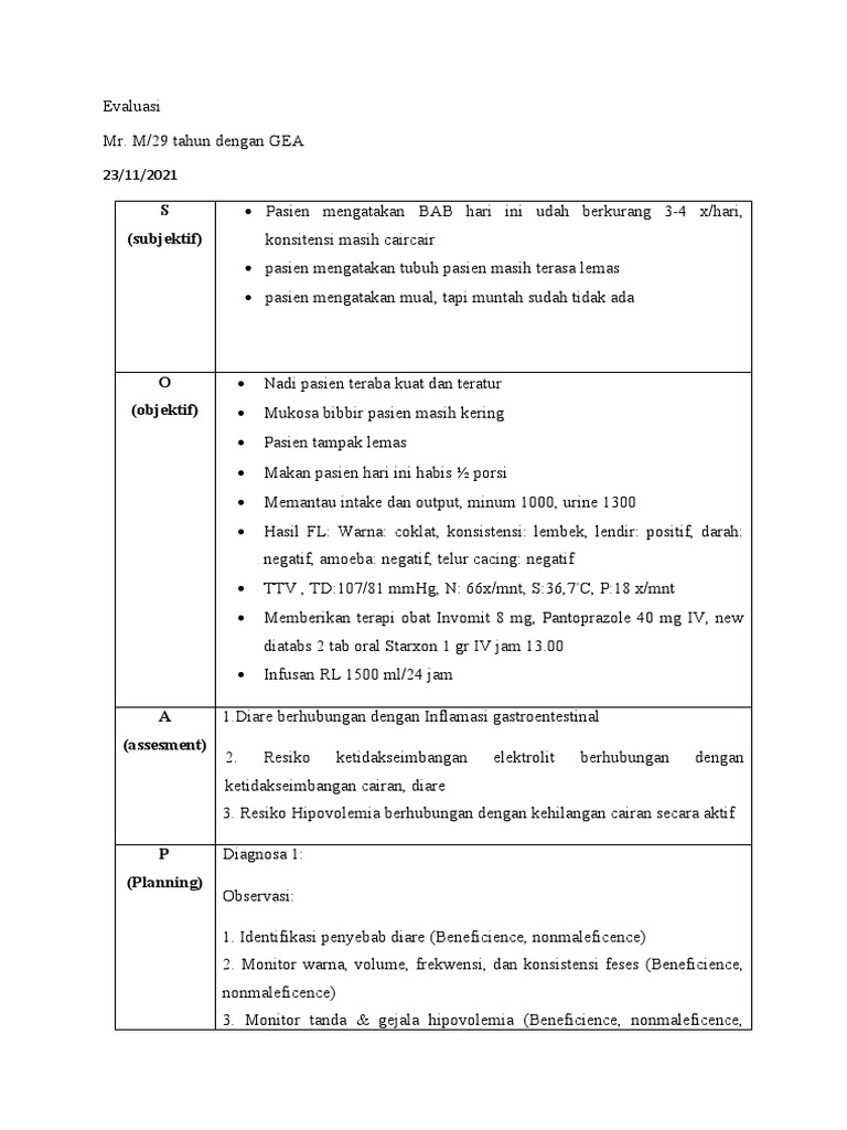 SOAP PN 2 Retha Hari Ke 2 | PDF