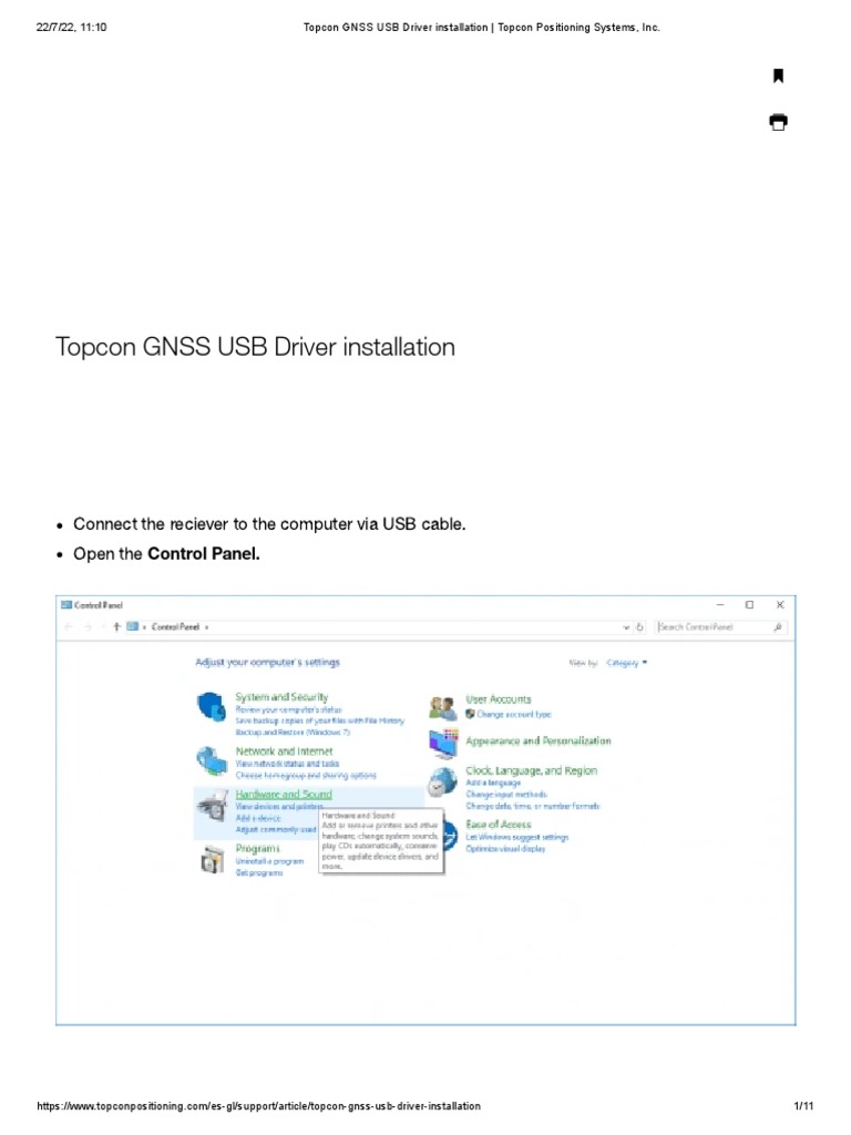 Topcon GNSS USB Driver Installation - Topcon Positioning Systems, Inc | PDF | Device Driver | Usb