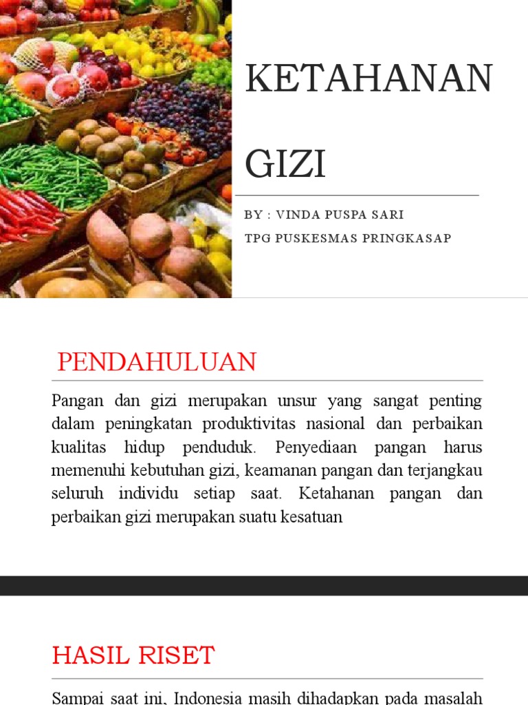 Ketahanan Gizi | PDF