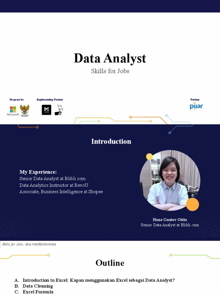 Webinar Pijar Mahir - Data Analyst - Microsoft Excel | PDF