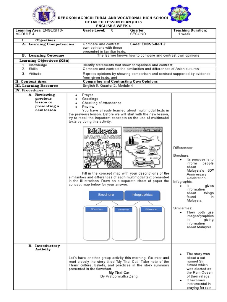 DLP English 8 Module 4 | PDF | Learning | Prayer