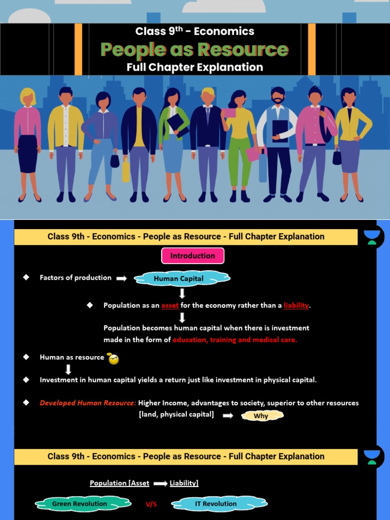 People As Resource NOTES 1672335783053 | PDF | Economics | Unemployment