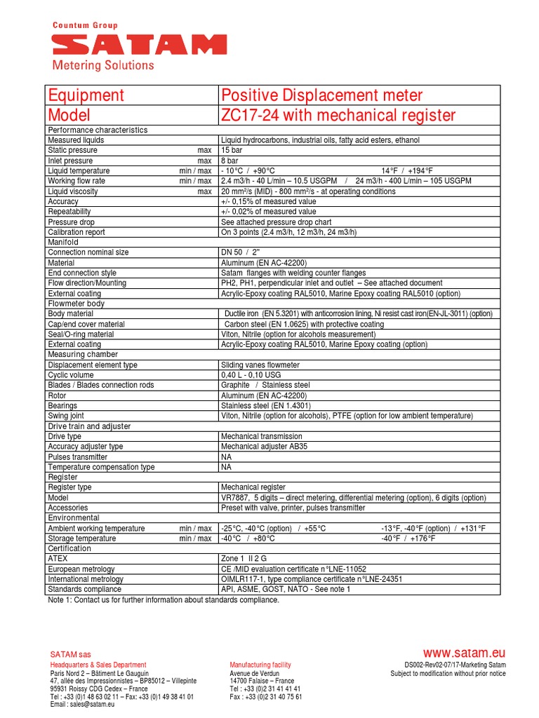 Metering Satam | PDF | Flow Measurement | Mechanical Engineering