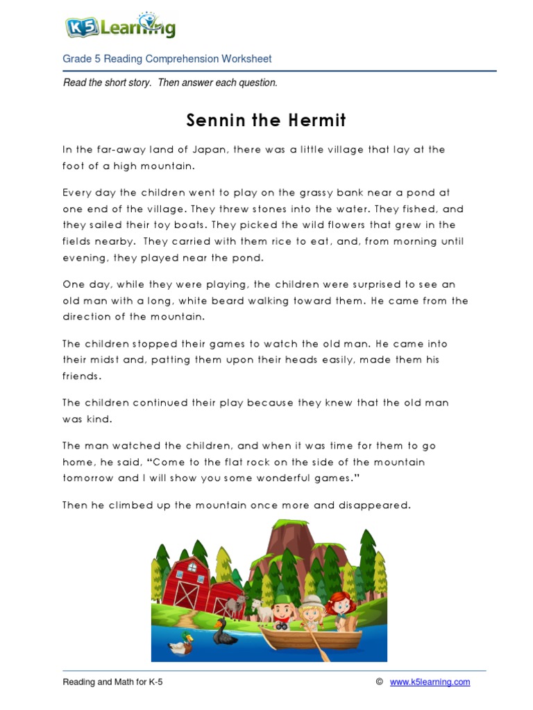 Grade 5 Story Hermit | PDF
