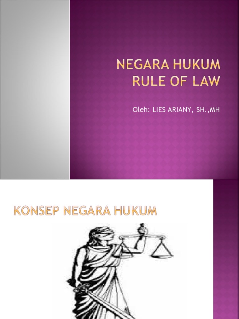 kONSEP NEGARA HUKUM | PDF | Politik | Ilmu Sosial