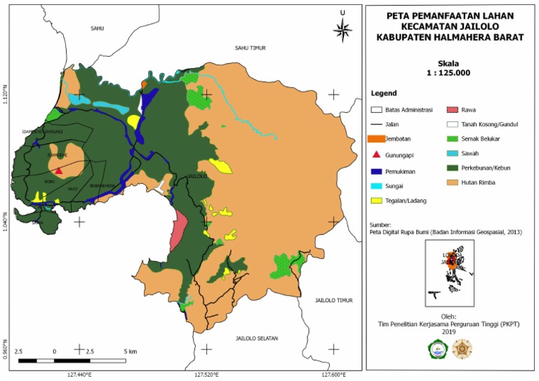Peta Pemanfaatan Lahan Pesisir Jailolo | PDF