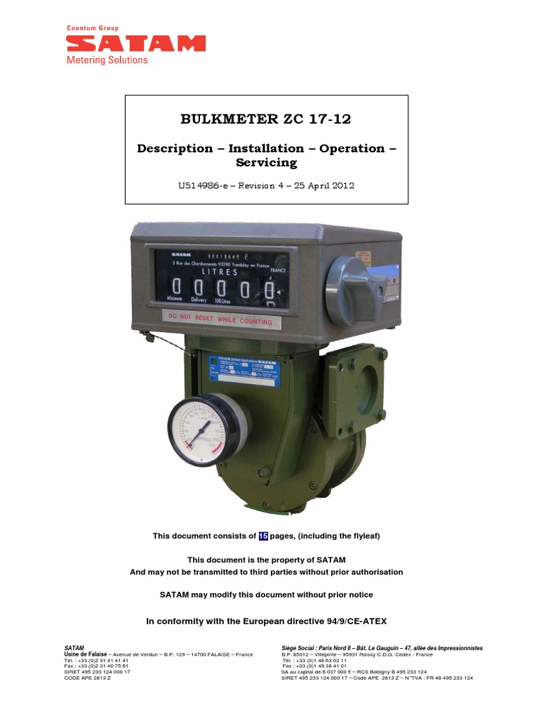 Bulk Meter | Download Free PDF | Valve | Calibration