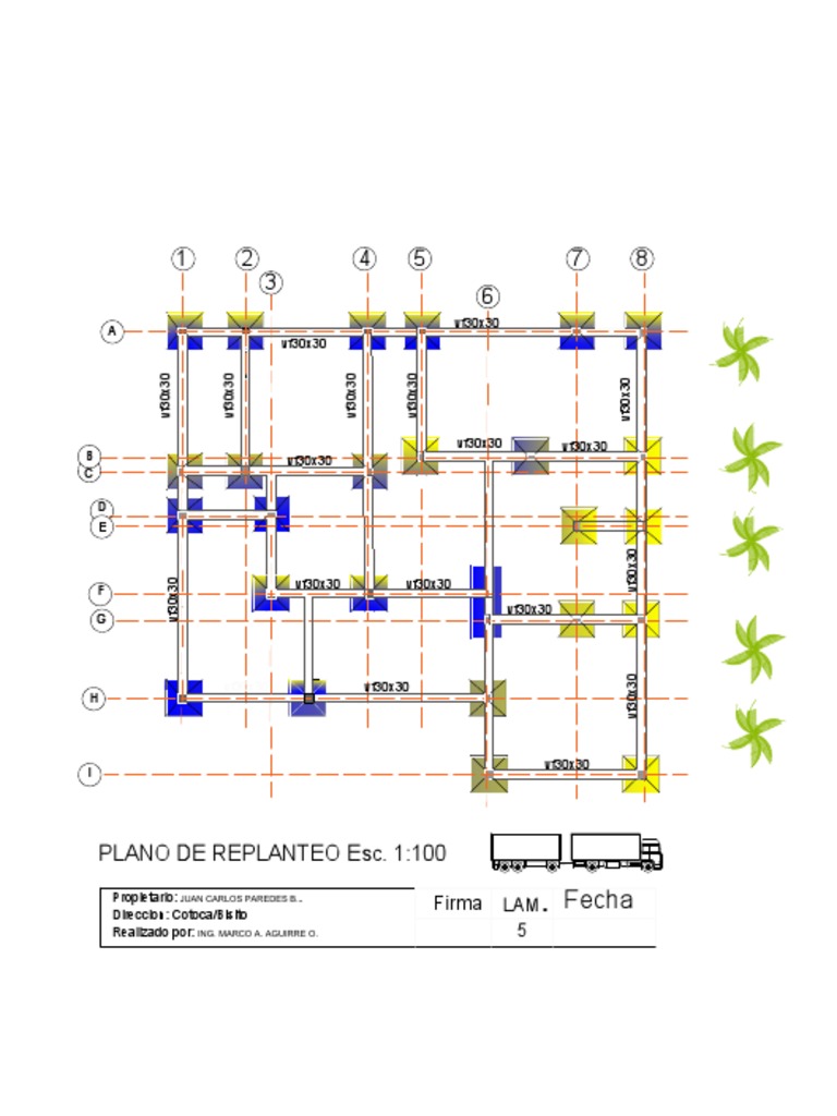 PLANO DE REPLANTEO-Modelo | PDF