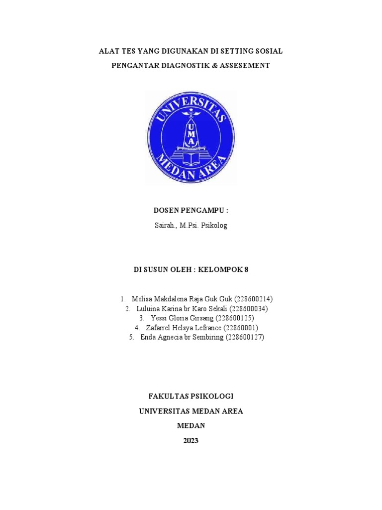 Kel 8 Pengantar Diagnostik Dan Assesment | PDF