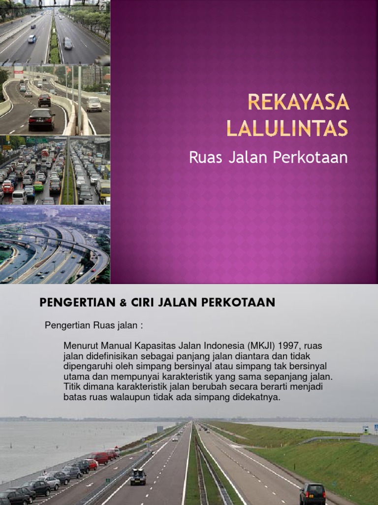 Ruas Jalan Perkotaan RLL | PDF