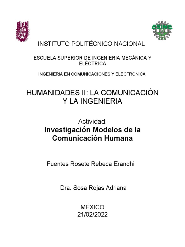 Modelos de Comunicacion | PDF | Comunicación | Información