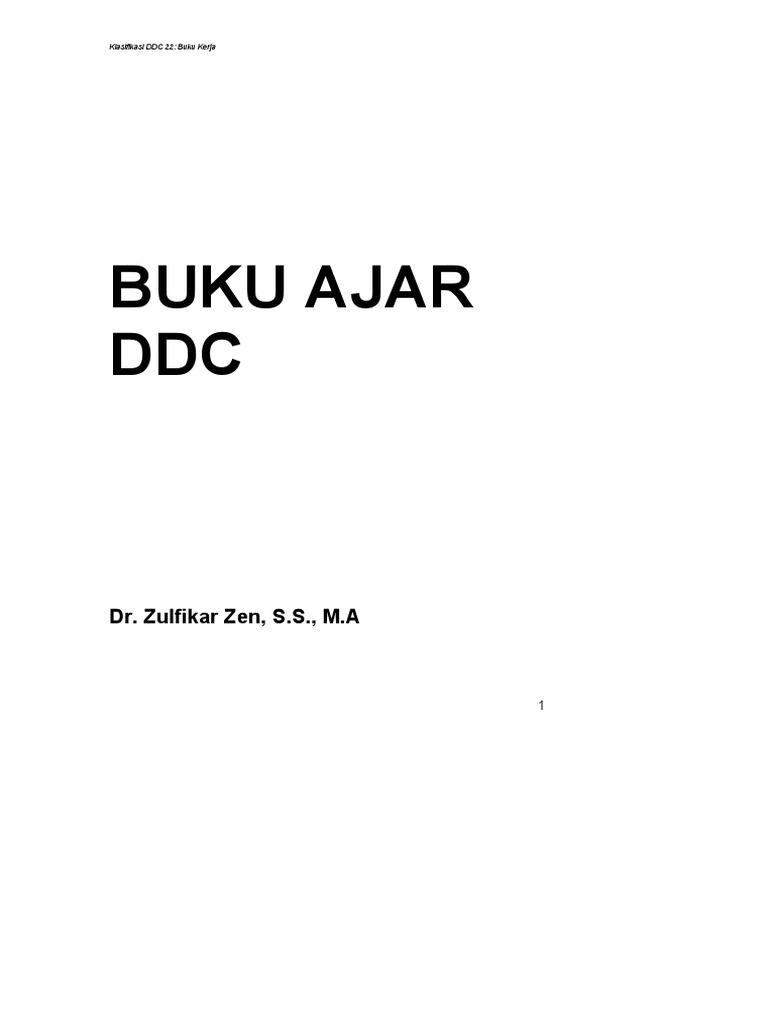 Buku Ajar DDC | PDF