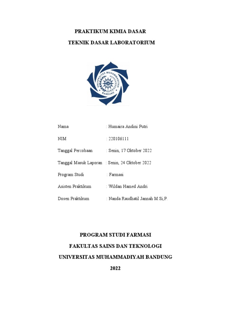 Teknik Dasar Laboratorium Kimia | PDF