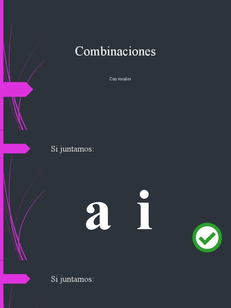 Combinaciones de Vocales en Español | PDF