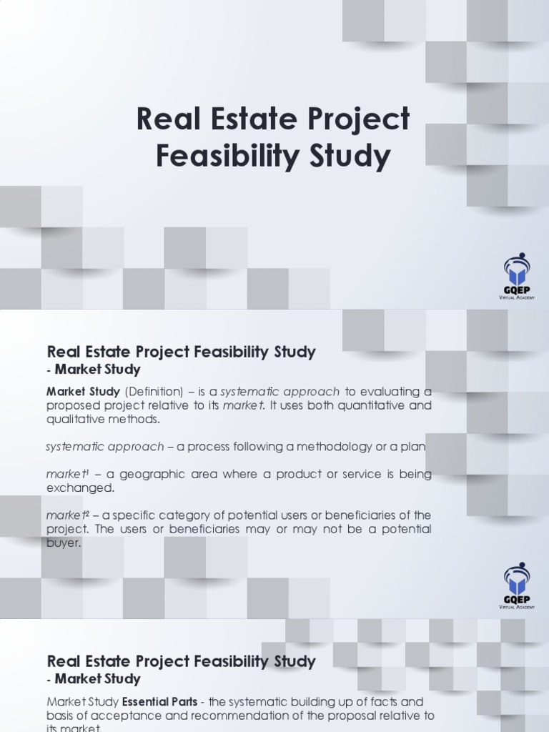 Real Estate Project Feasibility Study | PDF