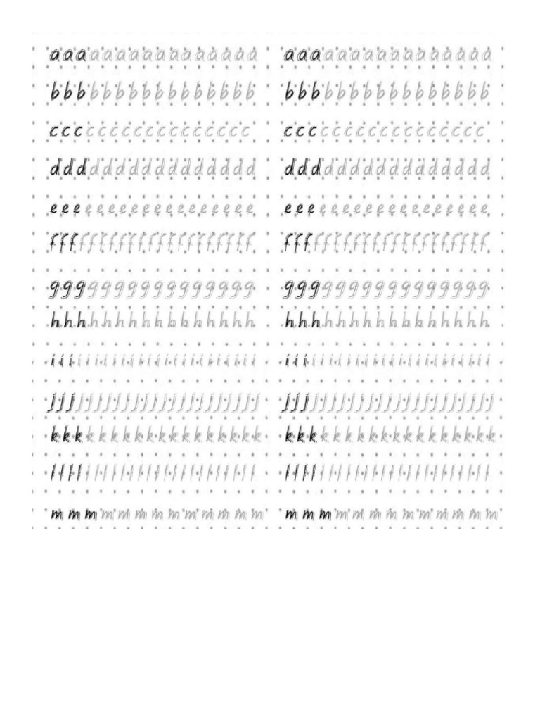 Ejercicios Caligrafia | PDF