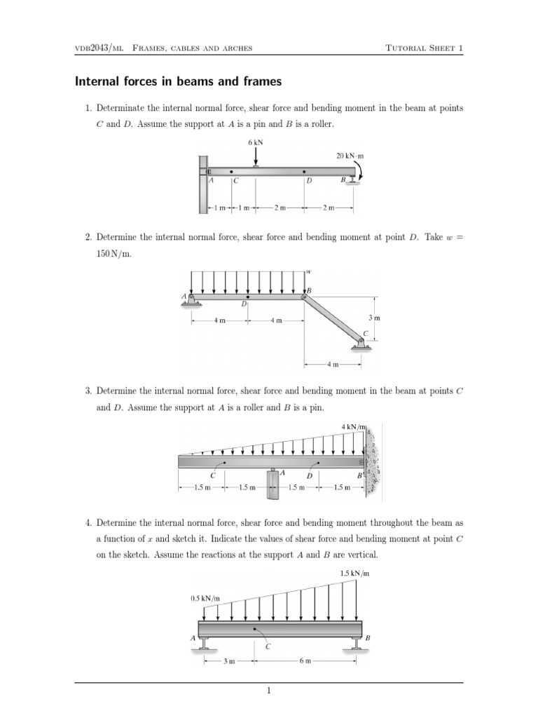 Tutorial 01 | Download Free PDF | Bending | Beam (Structure)