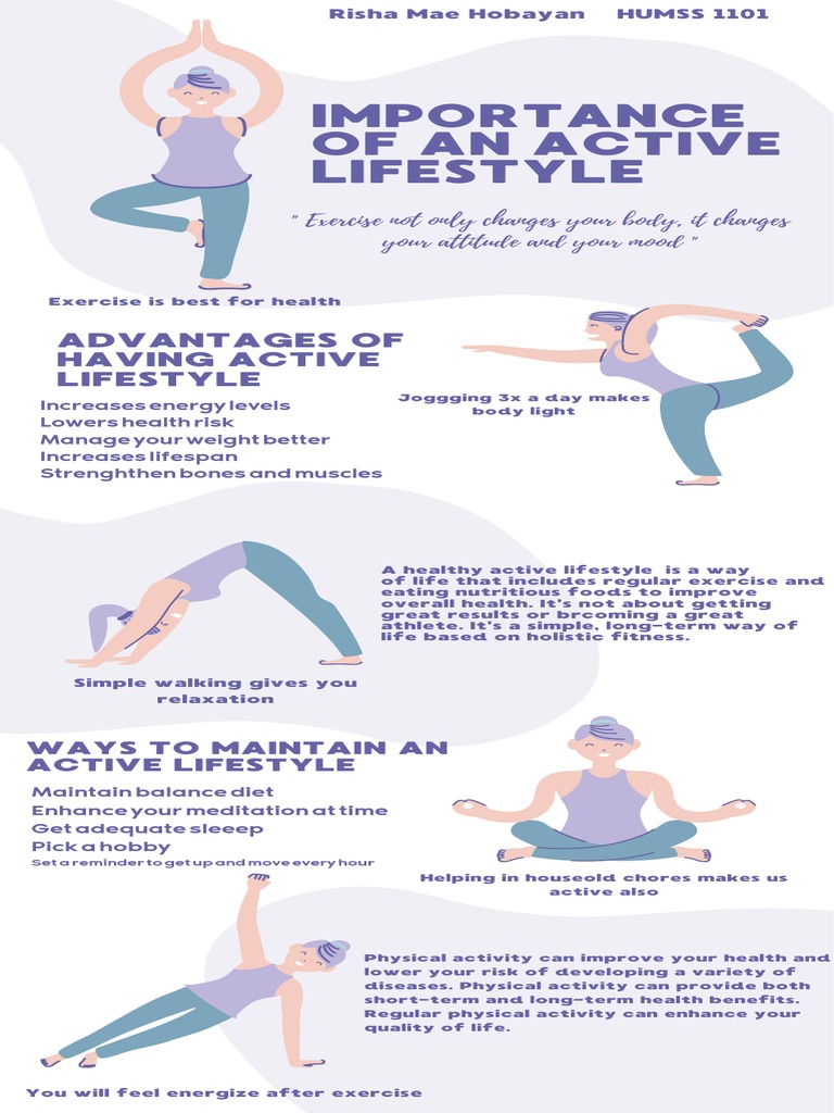 Light Purple Benefits of Yoga Infographic | PDF