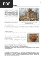 Triptico - Cultura Griega | PDF | Antigua Grecia | Doce olímpicos
