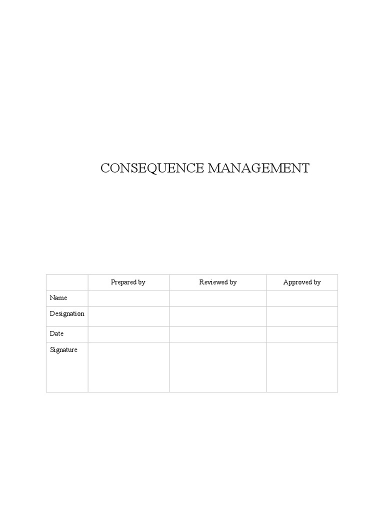 2 Consequence Management Procedure | PDF | Personal Protective Equipment | Applied Ethics