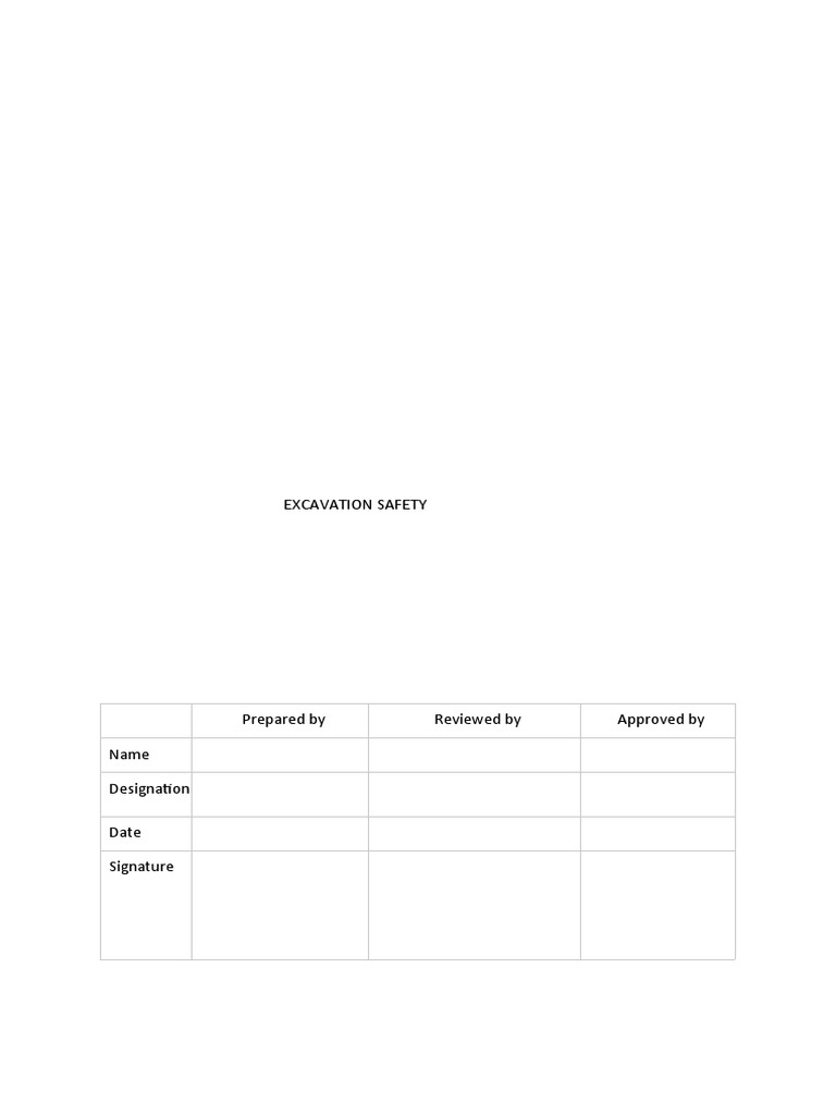 Excavation Safety Procedures and Guidelines | PDF | Loam | Trench