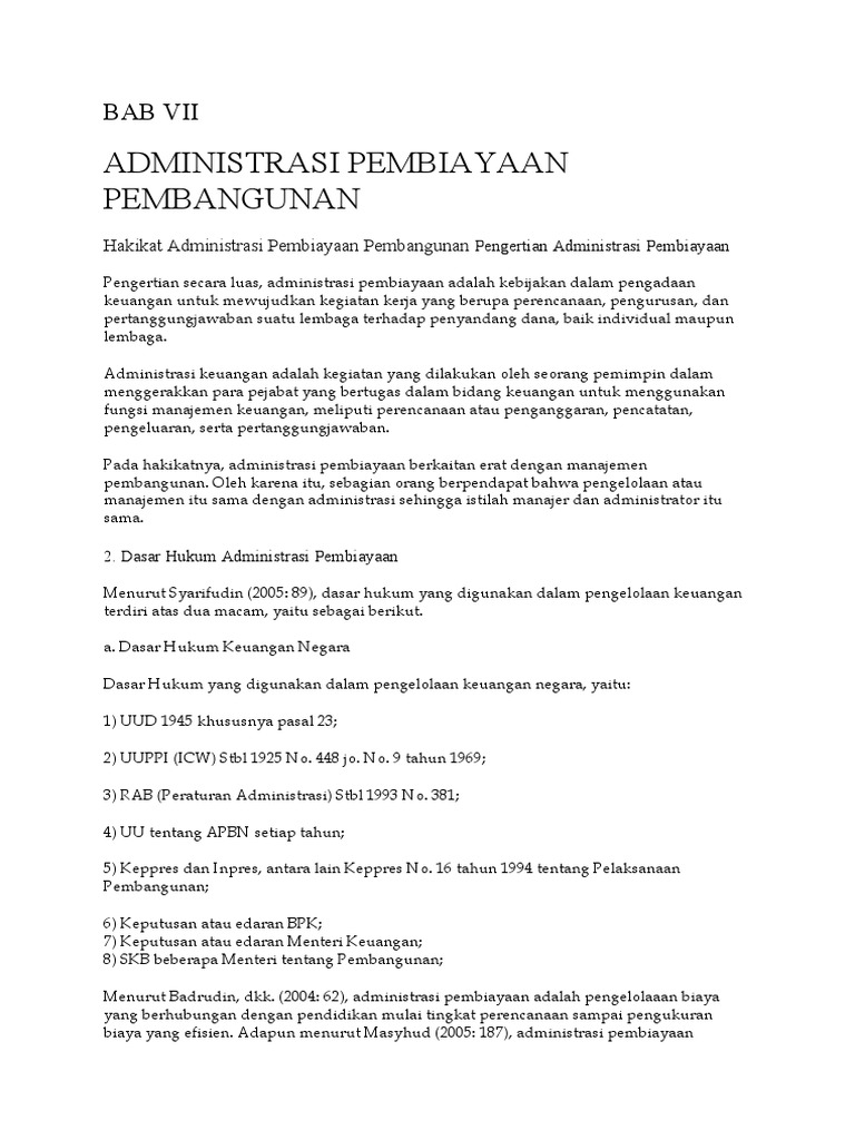 BAB 9.adm Pembangunan | PDF
