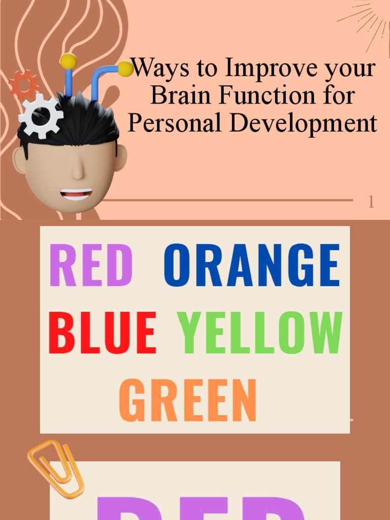 Ways To Improve Your Brain Functions For Perdev | PDF | Dementia | Sleep