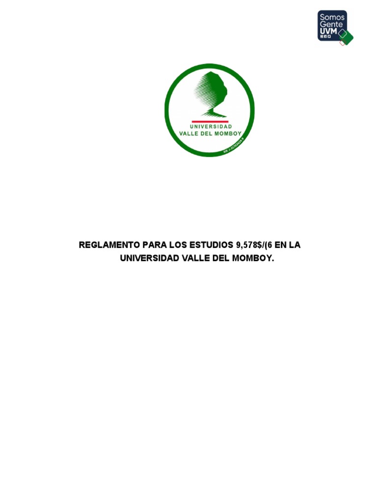 Reglamento para Estudios Virtuales Uvm 2022 | PDF | Evaluación | Enseñando