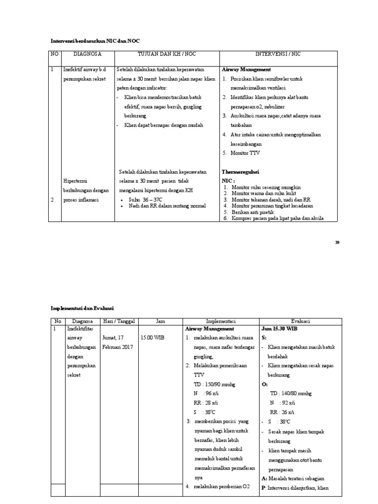 Intervensi Dan Implementasi Asma | PDF