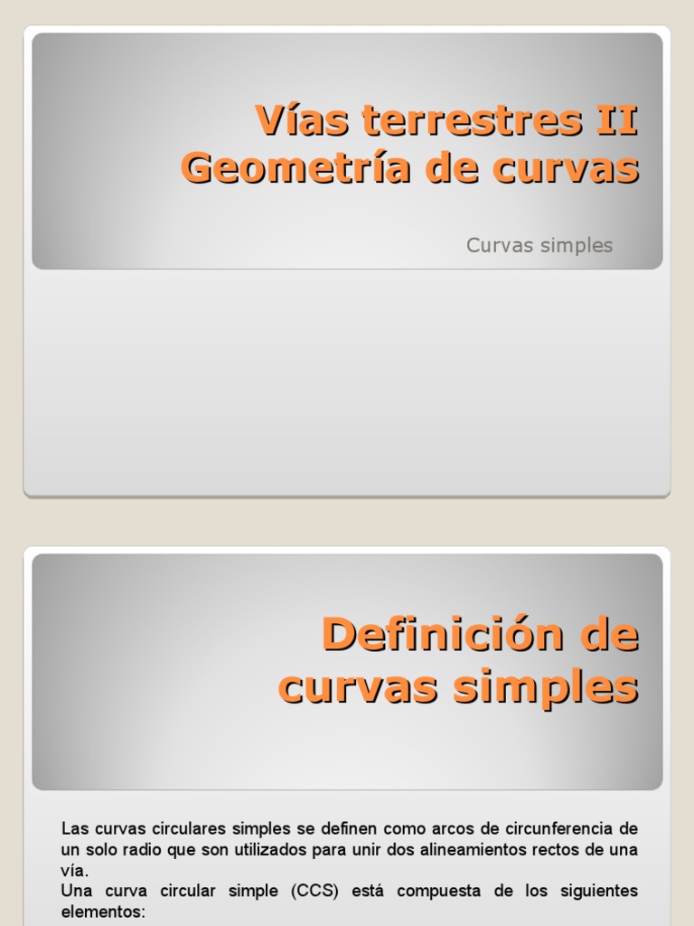 Curvas Simples | PDF | Curva | Tangente