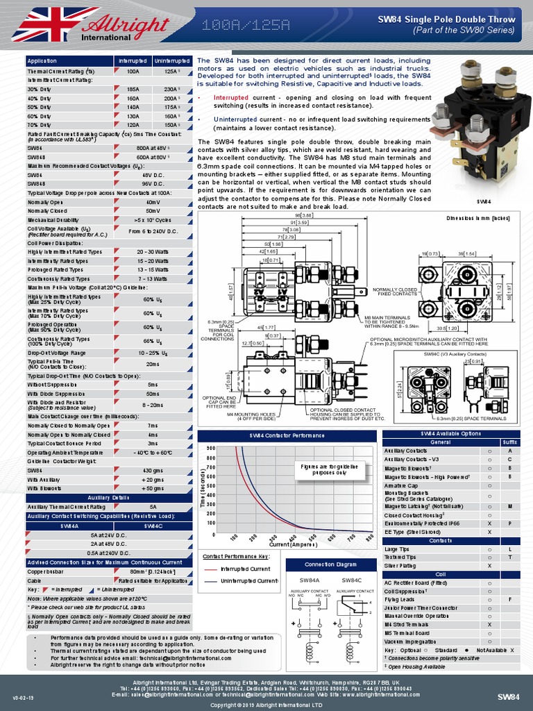 Intermittent Current Rating:: - Interrupted | PDF | Switch | Electrical Components