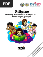 (Week 1) FIL 7 Q2 Nasusuri Ang Mga Detalye NG Tekstong Pampanitikan para Sa Kritikal | PDF