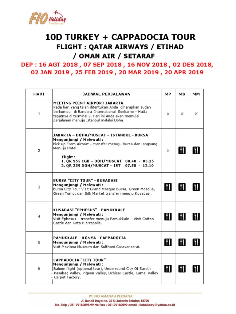 10D Turkey+cappadocia | PDF