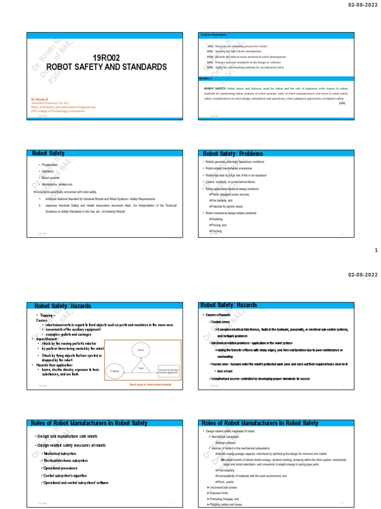 Robot Safety Standards | PDF | Reliability Engineering | Mechanical ...