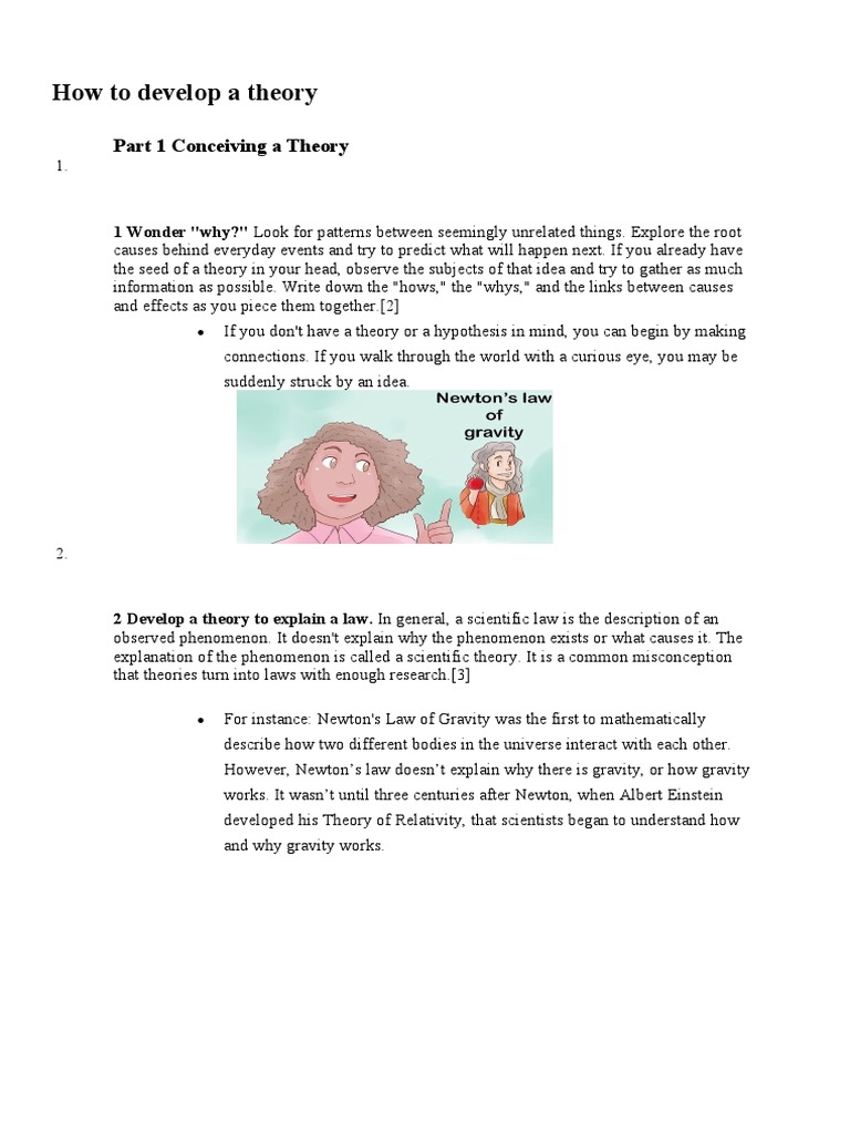 How To Develop A Theory | PDF | Hypothesis | Theory